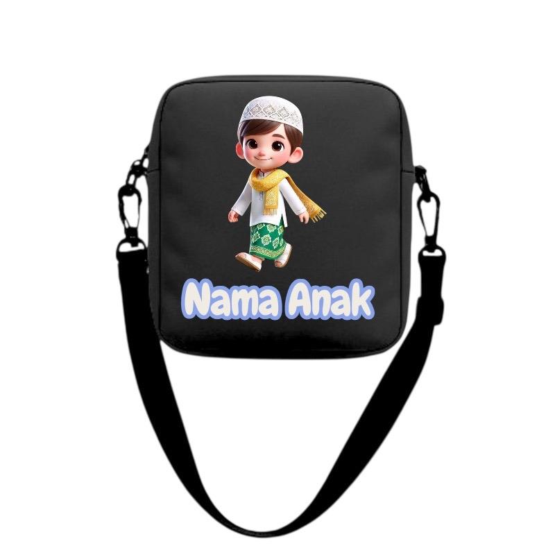 Tas Selempang Anak Laki-Laki Untuk Sekolah Dan Mengaji Motif Muslim ...