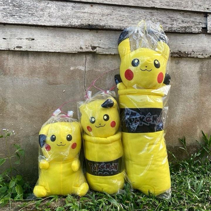 {Ready Stock} Patung/Bantal Peluk Pikachu Kiut Miut (35cm,45cm,75cm ...