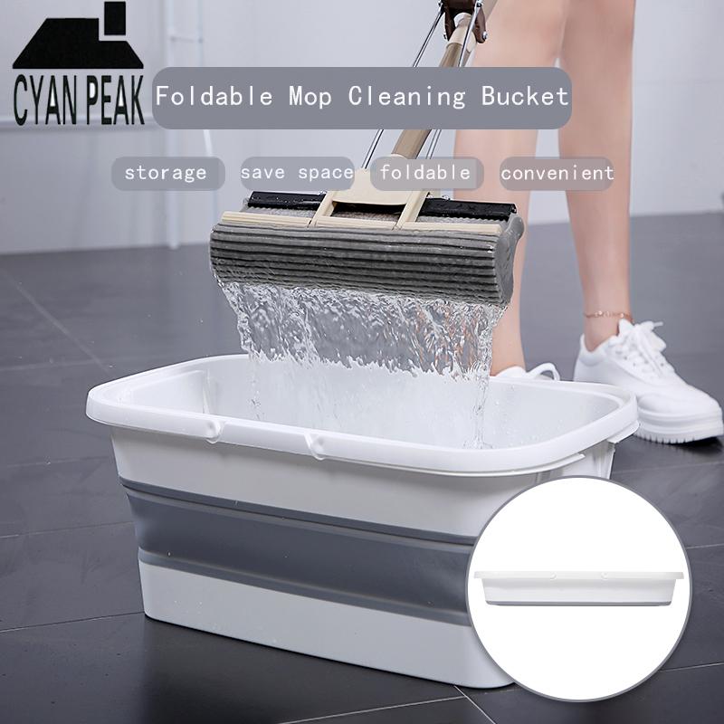 Folding Silicon Mop Bucket Camping Wash Bucket With Handle - Shop ...