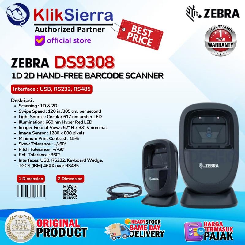 ZEBRA DS9308 Barcode Scanner 1D 2D QRCode - OMNI Symbol DS-9308 - Shop ...