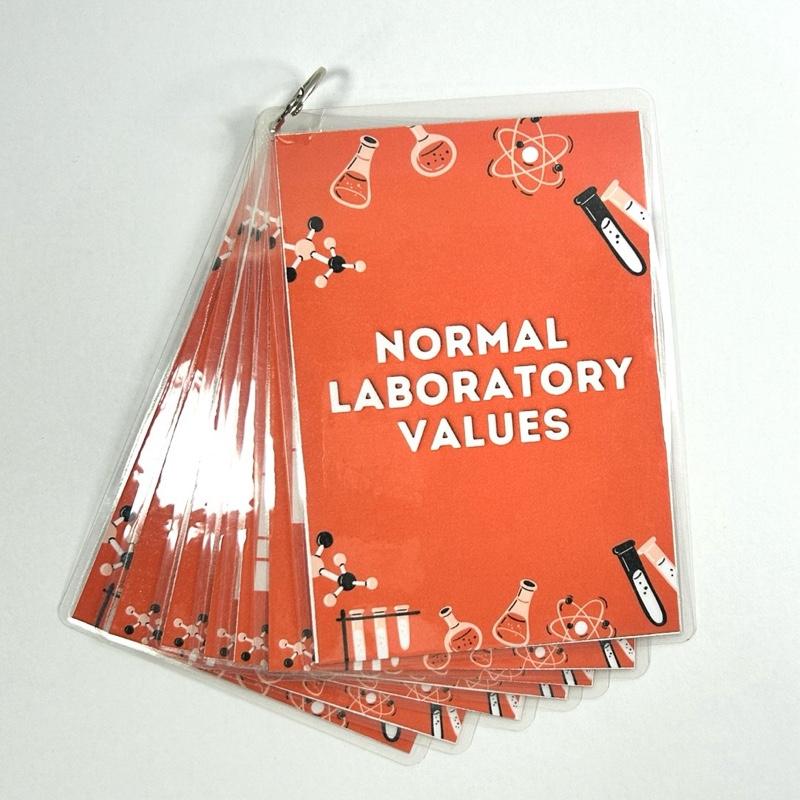NORMAL LABORATORY VALUES FLASHCARD Casual Womenswear - TikTok Shop ...
