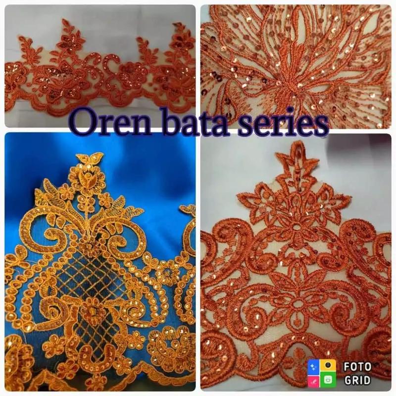Holly Lace meter Oren bata new series 1unit 0.5m - TikTok Shop Malaysia