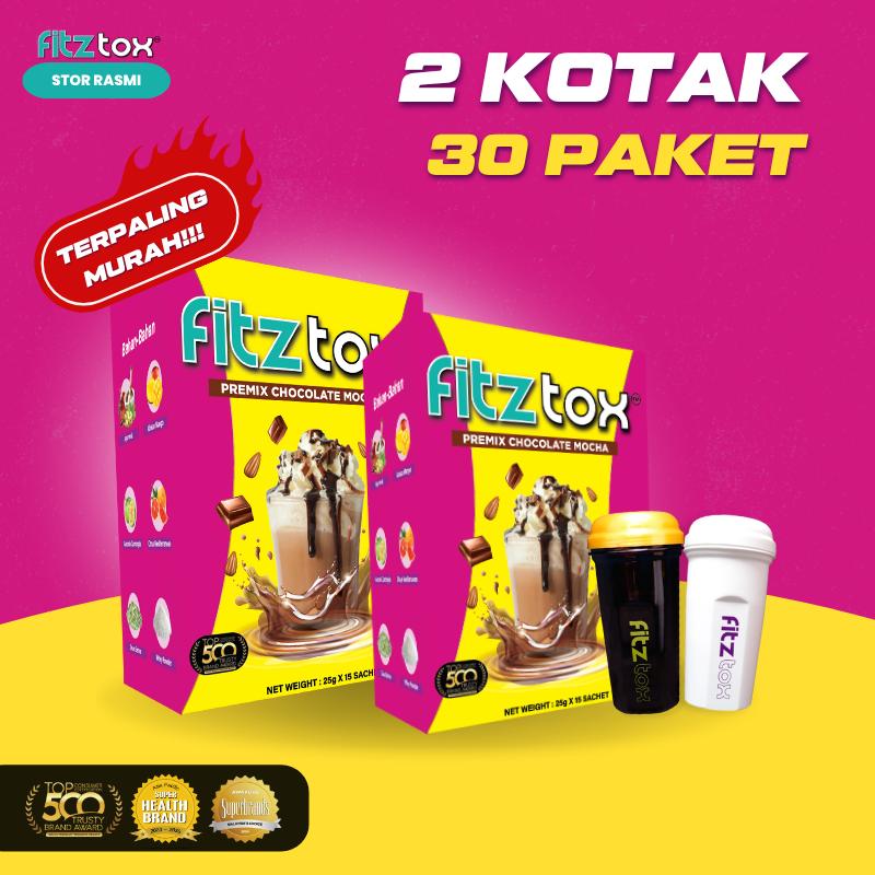 FITZTOX COKLAT MOCHA 2 KOTAK ( 30 PAKET ) - TikTok Shop Malaysia