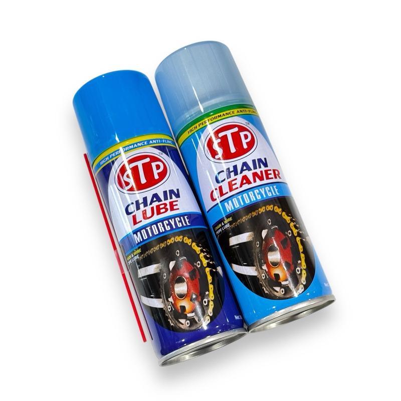 STP Chain Lube and Chain Cleaner Kit Penjagaan Rantai untuk Motorsikal ...