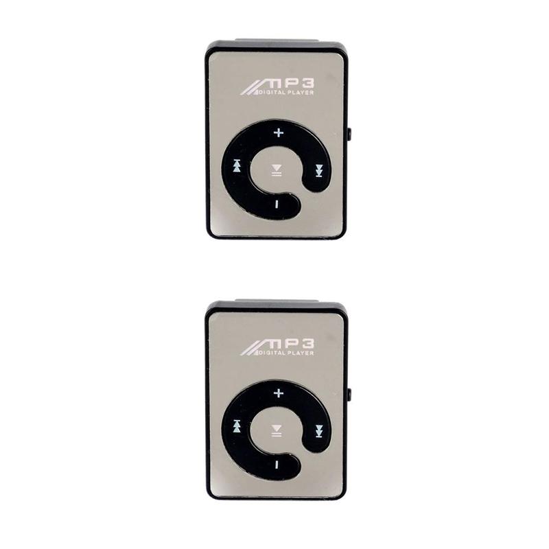 2 Set of Mini MP3 Player with Clip USB Charging TF Supported - TikTok ...