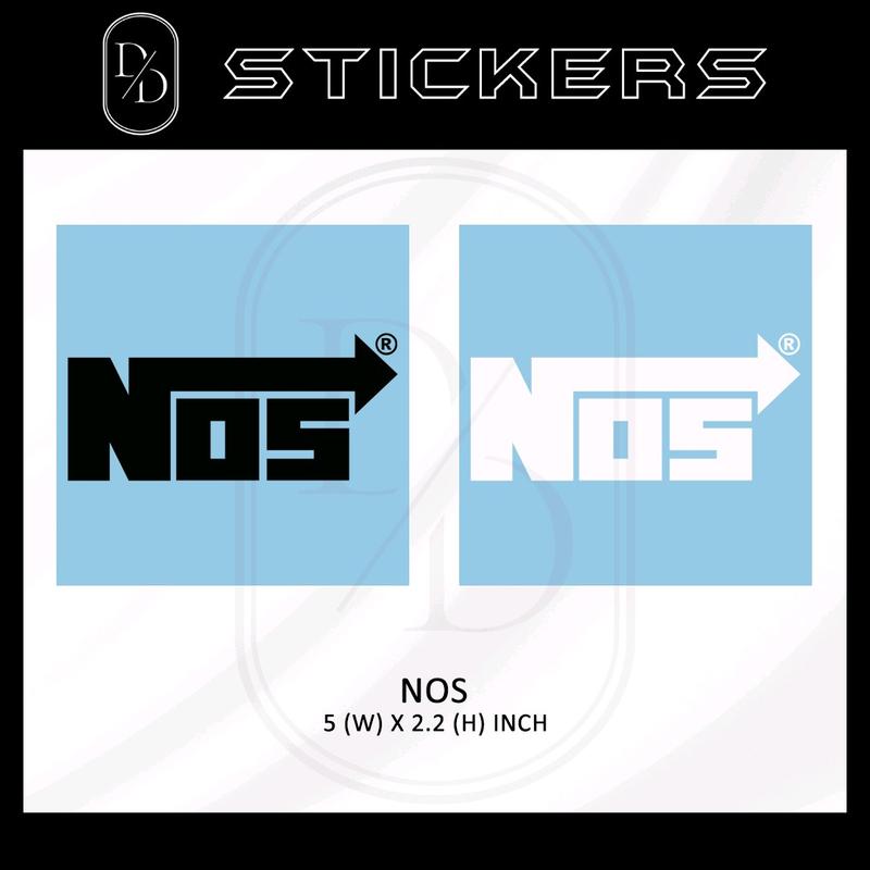 〖NOS〗 Car Sticker. Car Vinyl Decal. Stiker Kereta / Motor / etc ...