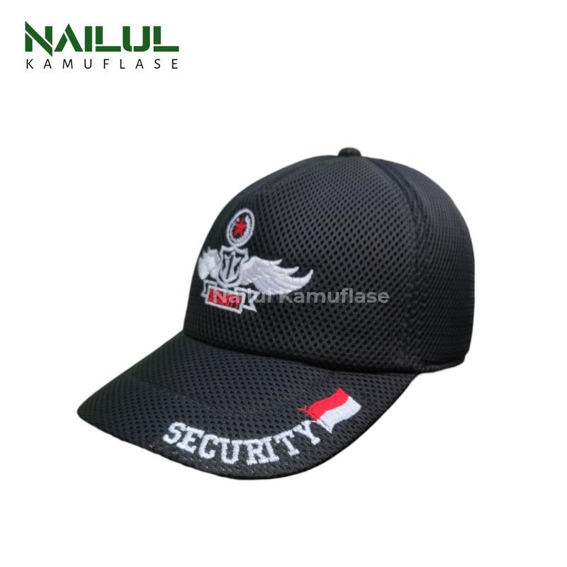 Grosir Topi Security Satpam Hitam dengan Sayap Kuning dan Putih - Shop ...