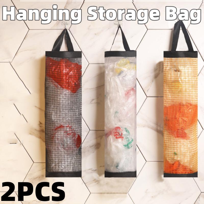 Pemegang Penyimpanan Beg Sampah, Set 2, Lekap di Dinding, Penyusun ...