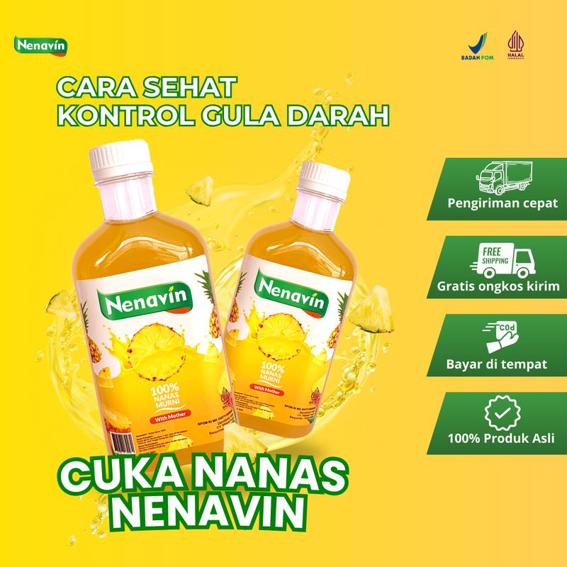 NENAVIN 2 Botol | Cuka Nanas | 280 ML | Original | Terdaftar - Shop | Tokopedia