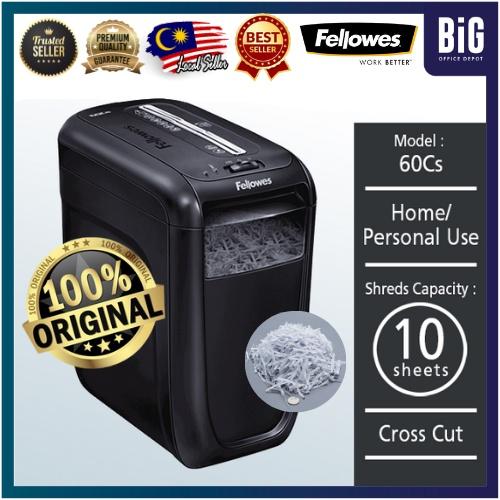 【READY STOCK | 100% ORIGINAL】FELLOWES 60Cs HEAVYDUTY PAPER SHREDDER ...