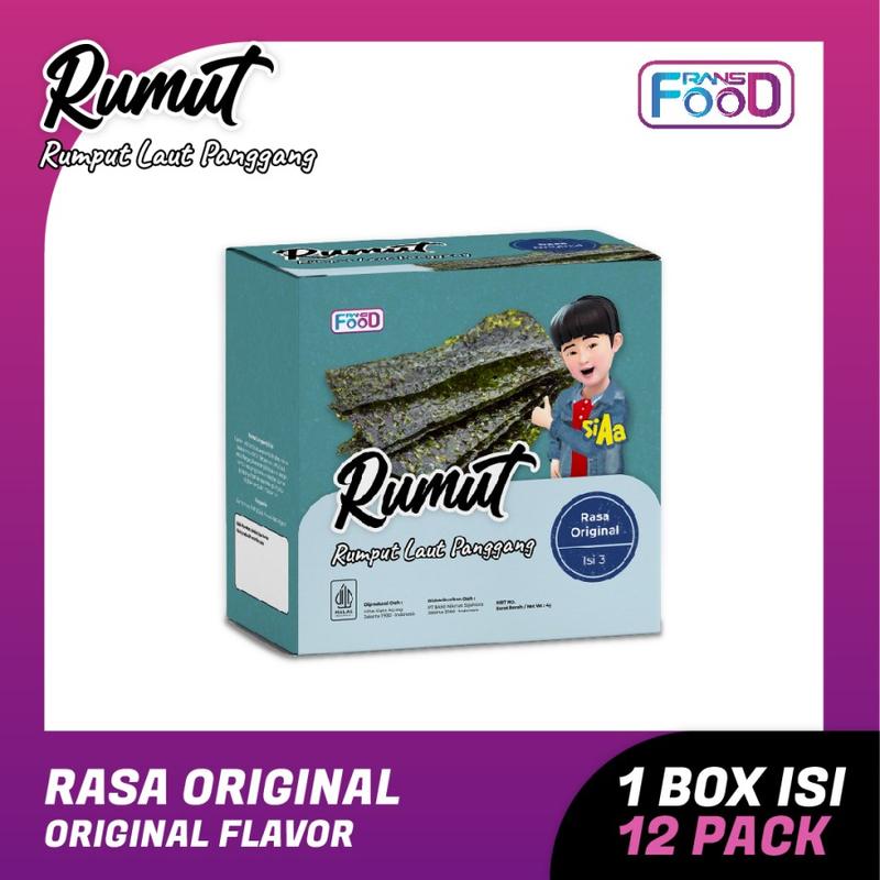 Rumut Cemilan Rumput laut Panggang Original - Original - Shop | Tokopedia