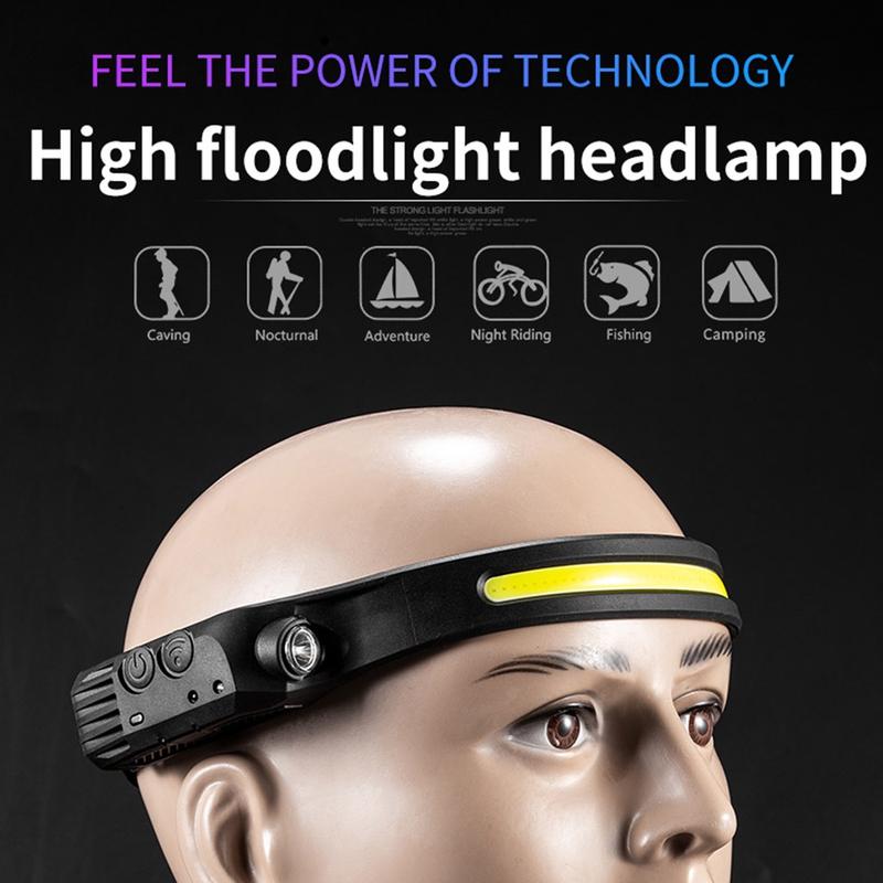 USB Charging Waterproof LED Headlamp Source Running Head-Mounted ...