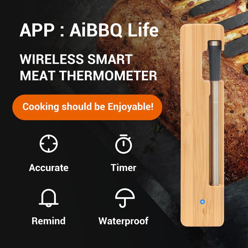 Digital Grill Thermometer Bluetooth Water Proof Probe Thermometer