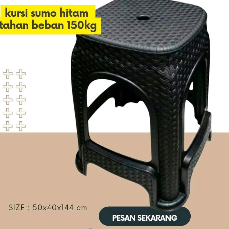 Kursi Sumo Hitam Tahan Beban 150Kg untuk Furniture - Nyaman Digunakan ...