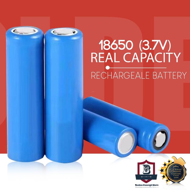3.7V Bateri Boleh Cas Semula Rechargeable LI-ION Battery 18650 - TikTok ...