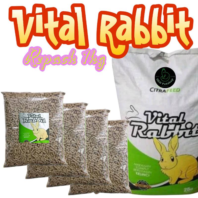 VITAL Rabbit 1Kg Citra Feed Pakan Pelet Makanan Kelinci Rabi - Shop ...