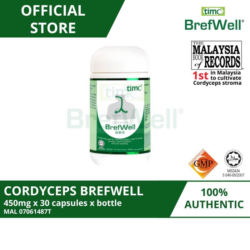 Timo Cordyceps BrefWell 30 Capsules | cough | phlegm | sinusitis ...