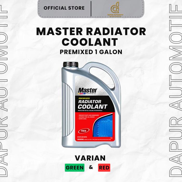 Jual Master Air Radiator Coolant Premixed 1 Galon untuk Pendinginan ...