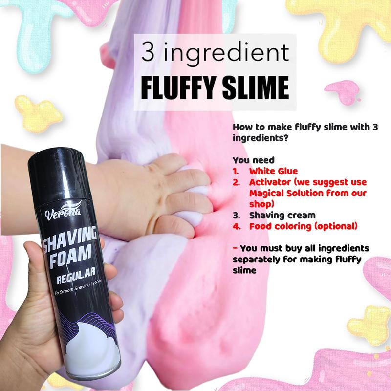 SLIME SHAVING FOAM INGREDIENT FOR DIY MAKING FLUFFY AND FOAM - TikTok ...