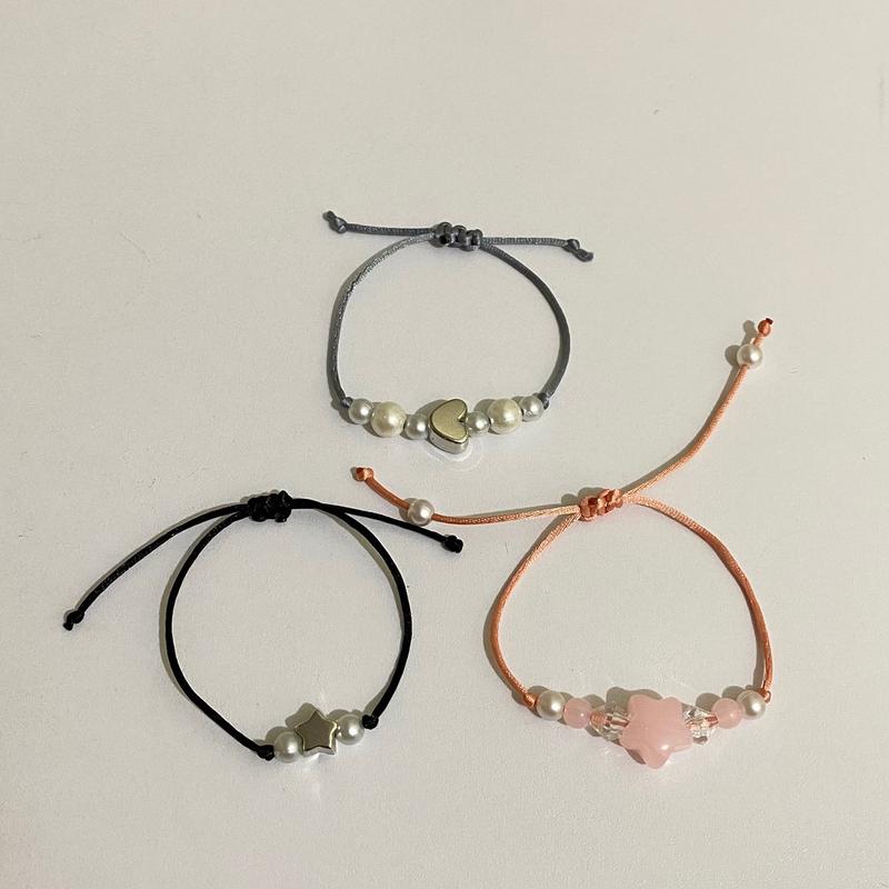 Gelang Manik Tali Satin Simple Beads Bracelet - Shop | Tokopedia