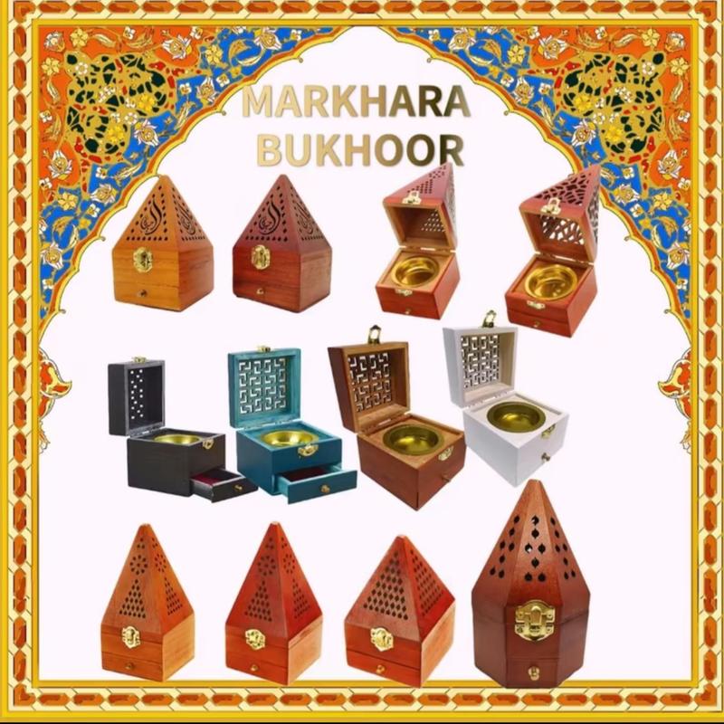 BUKHOOR WOODEN BURNER BAKHOOR MABKHARA KAYU PEWANGI BUKHOOR SET ...