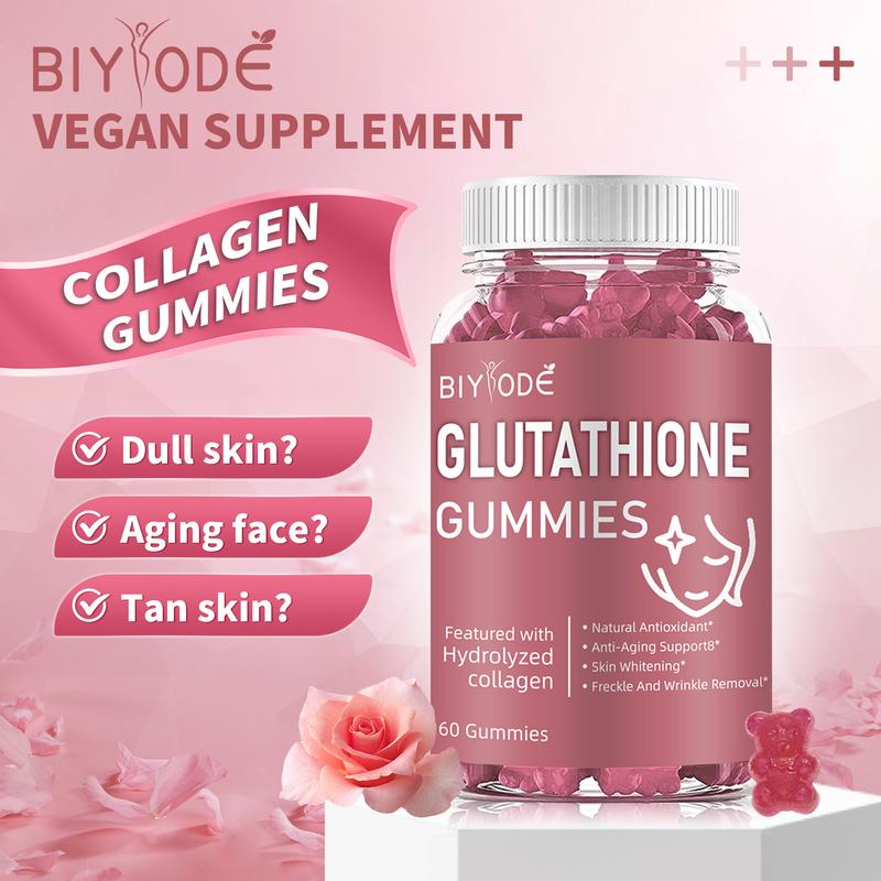 BIYODE Glutathione collagen gummies Whitening anti-aging sof - TikTok ...