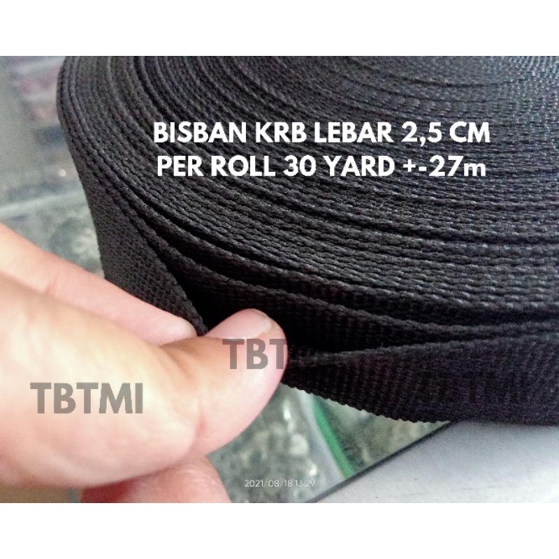 [ROLL] TALI WEBBING BISBAN MERK KRB TEBAL LEBAR 2,5CM - Shop | Tokopedia