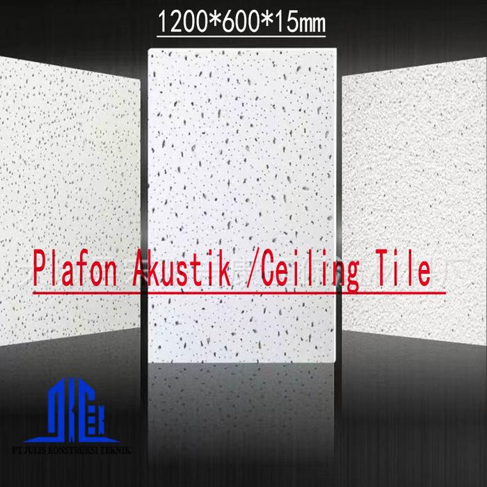 Jual plafon akustik/ Ceiling Panel/ Gyptile 600x1200 mm/Plafon akustik ...