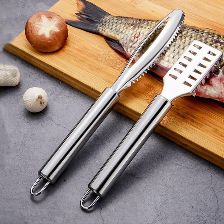 Seafood stainless steel fish scale household convenient scaler - TikTok ...