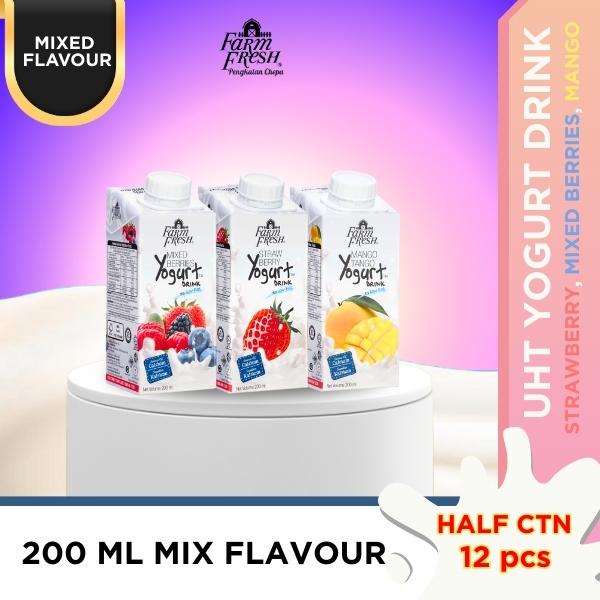 Farm Fresh Yogurt 200 ml x 12 packs - TikTok Shop Malaysia
