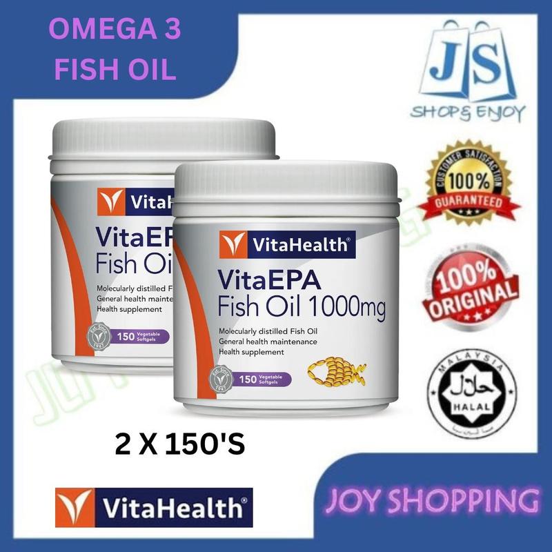 Vitahealth Vita EPA Fish Oil 1000mg 150's / 2x150's [ 10/4/2027 ...