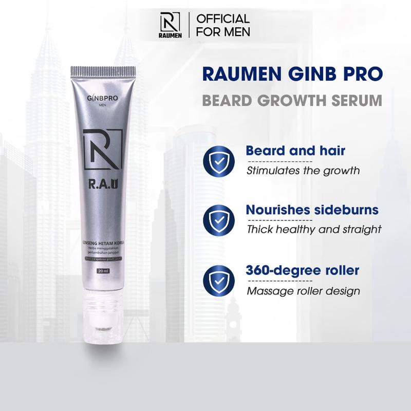 RAU MEN GINB PRO BEARD GROWTH SERUM - READY STOCK - TikTok Shop Malaysia