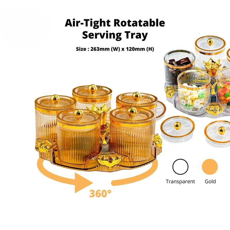 Kitchenware 5 Pcs Air-Tight Acrylic Rotatable Compartments / - TikTok ...