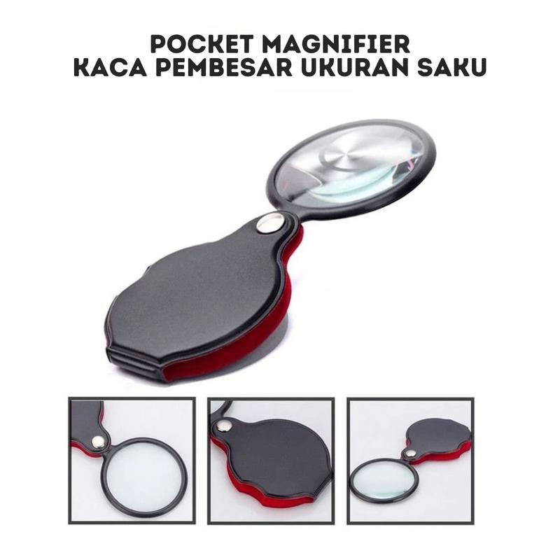 Kaca Pembesar Ukuran Saku Kaca Pembesar Lipat Mini Alat Bant - Shop ...