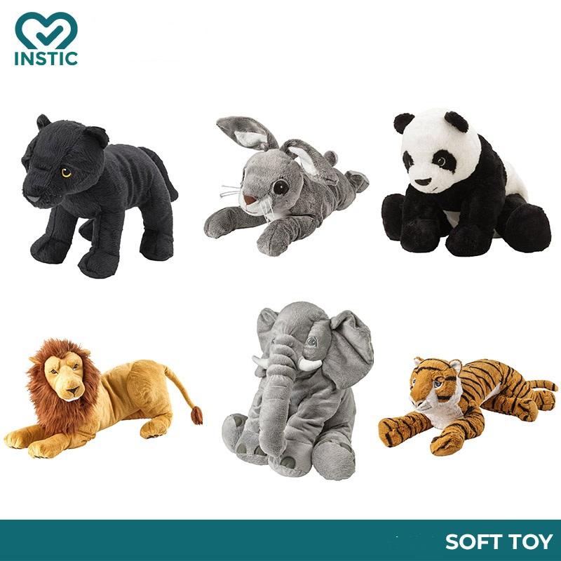 [ORI] Animal Soft Toy JATTESTOR KRAMIG DJUNGELSKOG | Panda Elephant ...