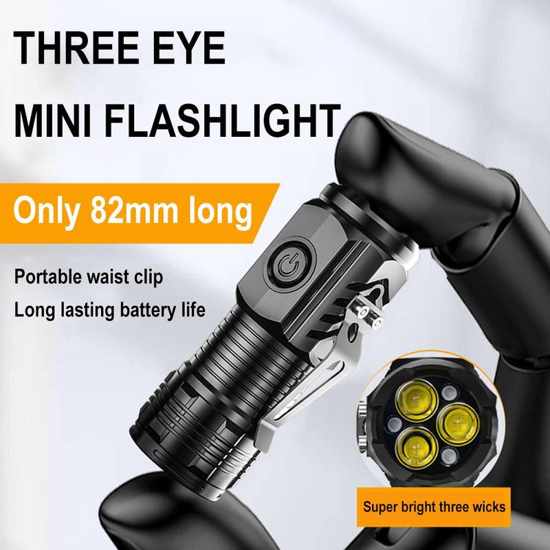 Three Eyed Monster Mini Flashlight, Rechargeable LED Flashlights ...