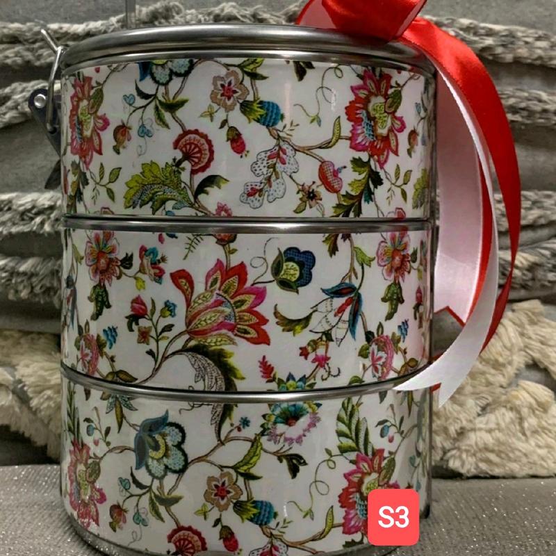 Customized Flowers Mangkuk Tingkat 3 Tier (14cm) Kitchenware - TikTok ...