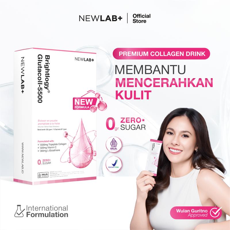 NEWLAB Brightlogy GlutaColl-5500| Collagen Drink | Minuman Collagen - Shop | Tokopedia