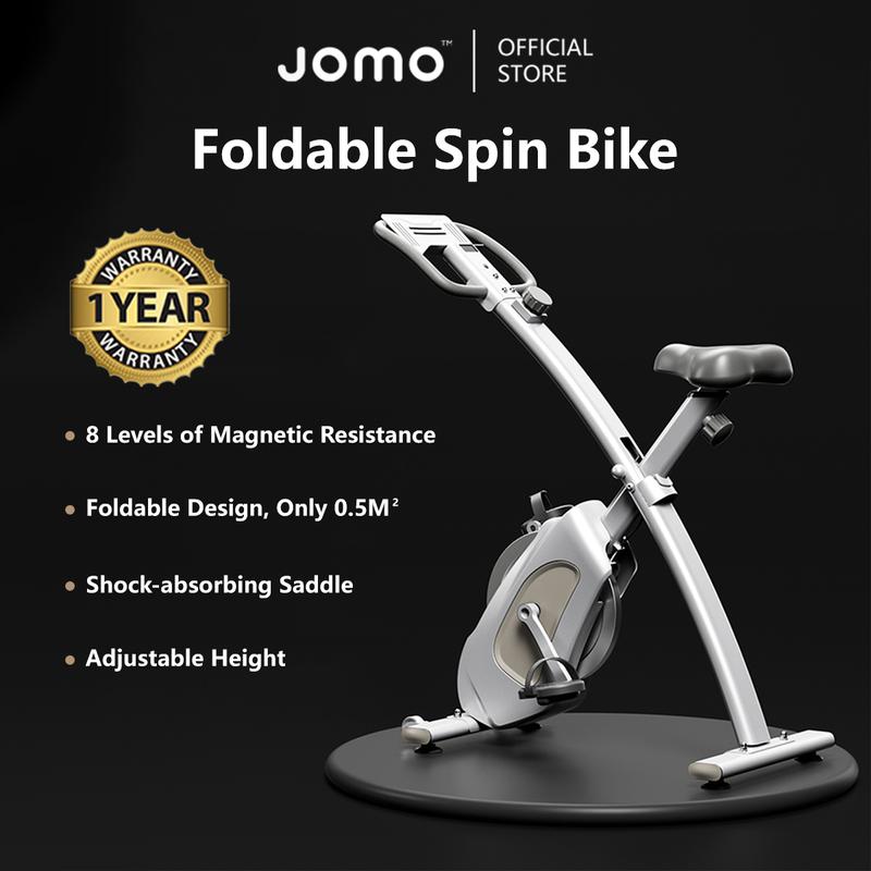 JOMO Foldable Spin Bike – Compact, Portable, Silent, and Adjustable ...