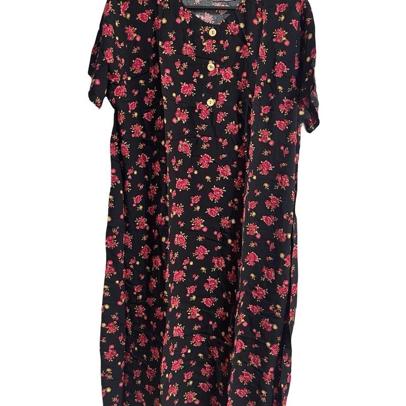 Women's Rayon Daster with Flower Design - Loungewear Nightwear - TikTok ...