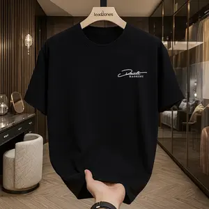 Baju Keren Kaos Hitam Putih Kerah Bulat Logo Oblong Pria Dewasa Santai ...