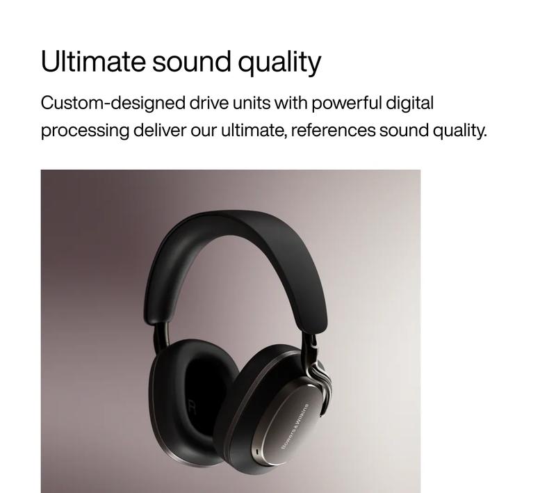 Bowers & Wilkins - Px8 S2 Over-ear noise-canceling headphones - Warm ...