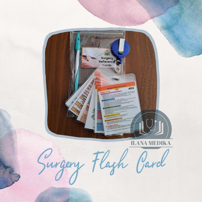 Medical Mini Card Surgery Flash Card Bedah Buku Saku Kedokteran - Shop ...