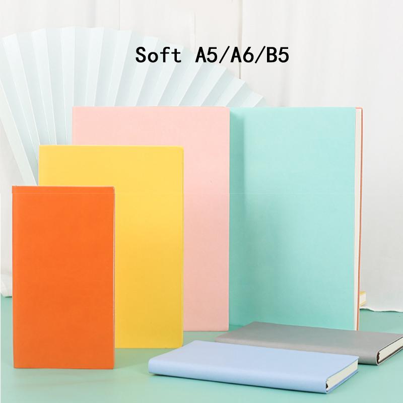 (Can Engrave Logo) A5/A6/B5 thickened soft notebook, soft copybook ...