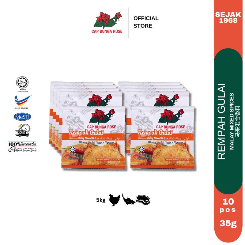 [Bundle] Rempah Gulai Cap Bunga Rose 35g (10pcs) Cooking Food - TikTok ...