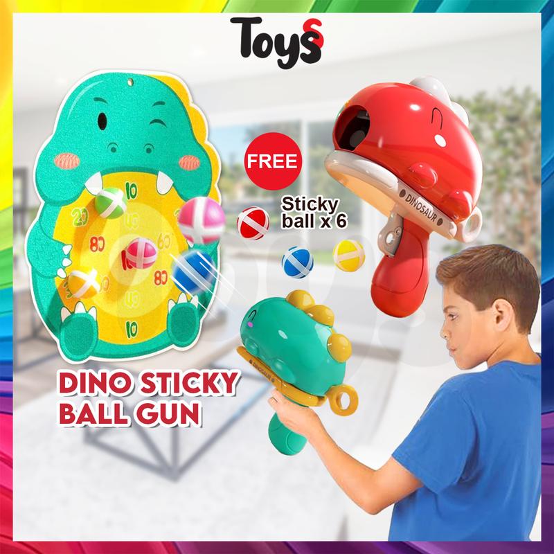 🔥Toyss Dinosaur Sticky Ball Shooter Ball Ball Gun Permainan - TikTok ...