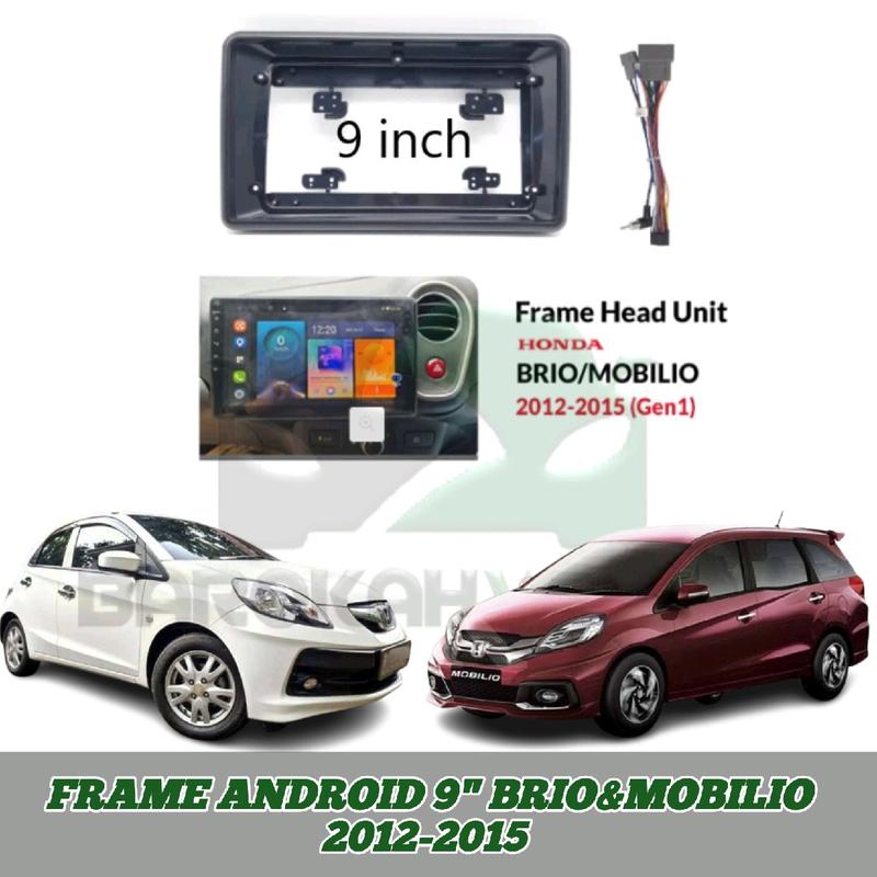 FRAME HEAD UNIT ANDROID 9" BRIO&MOBILIO THN 2012-2015 - Shop | Tokopedia