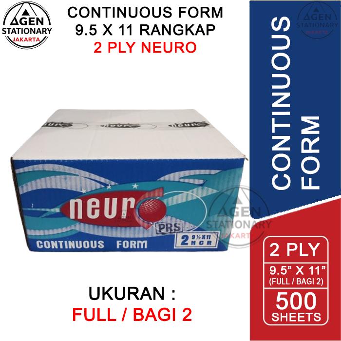 Promo KERTAS CONTINUOUS FORM NEURO 9.5 X 11 2 PLY FULL BAGI 2 FAKTUR ...