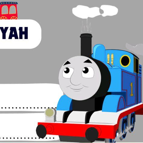 YAH Stiker Buku Pelajaran Custom Isi 22 Stiker dengan Tema Thomas The ...