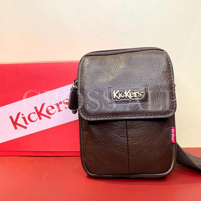 Kickers Sling Bag Pouch Bag Original Genuine Leather Attach With ...
